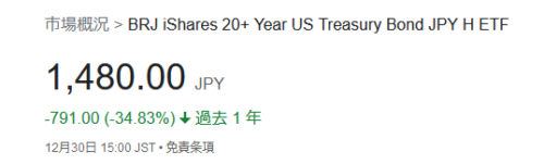 2621-iシェアーズ米国債20年超ETFの評価、利回りは？ | 低所得者だけど、不労所得で生活したい